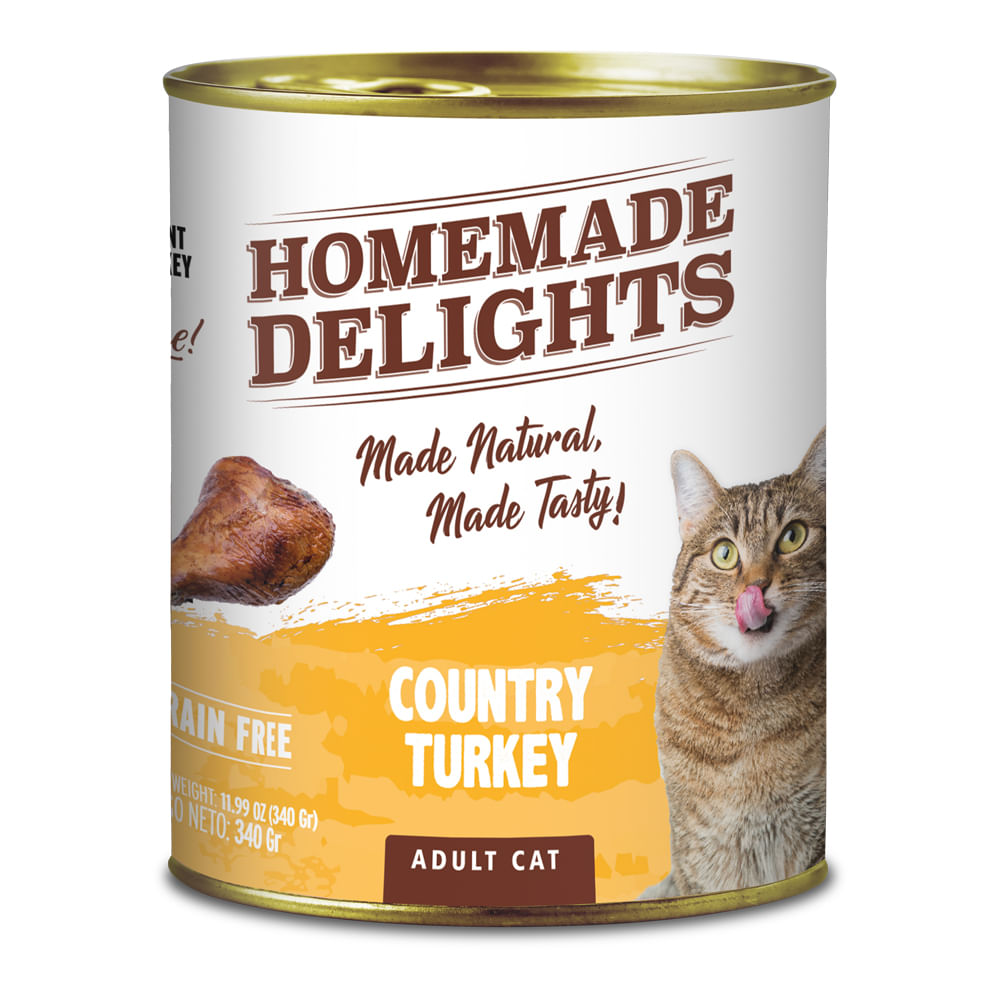 Lata Homemade Delights Country Turkey Gato Adulto - Puppis